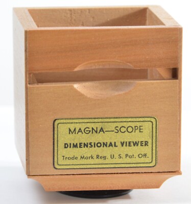 MAGNA-SCOPE Wooden Dimensional Viewer f/35mm Slides Vintage 1950’s orig ...