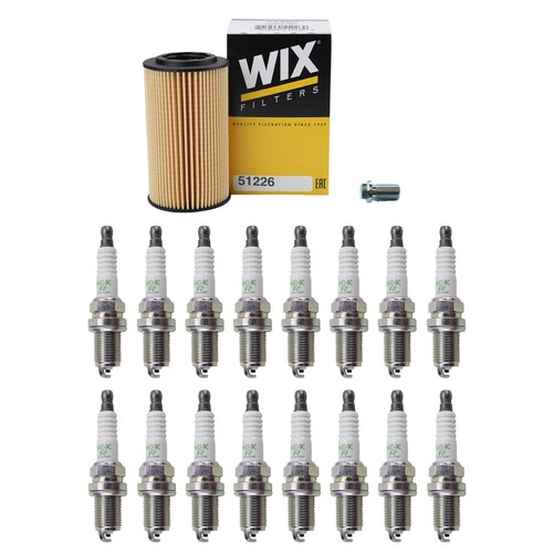 Wix Engine Oil Filter & NGK 16 V-Power Spark Plugs kit for C209 ...