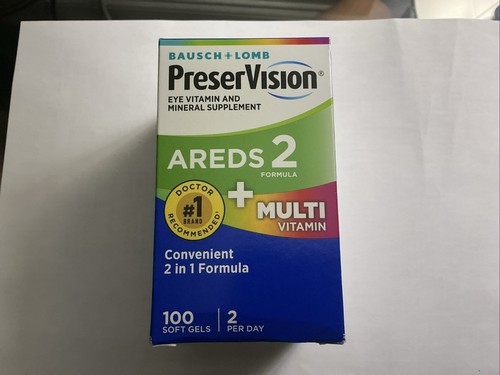 Bausch/Lomb PreserVision AREDS 2 + Multi Vitamin 90 Mini Soft Gels ...