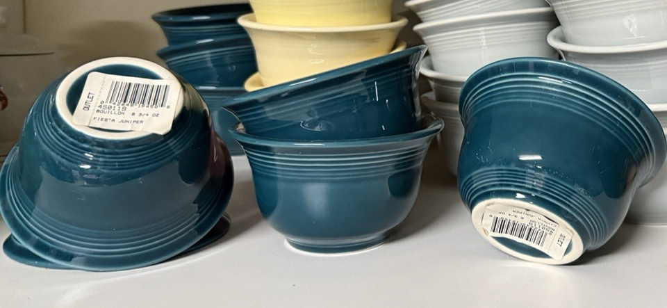 Fiestaware New w Label Juniper Bouillon Bowl - HLC Fiesta Retired Prep ...