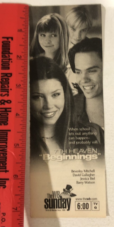 7th Heaven Tv Series Print Ad Jessica Biel Barry Watson David Gallagher ...