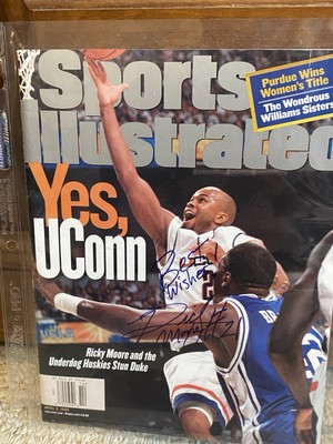Ricky Moore Signed Sports Illustrated Magazine Autographed UConn ...