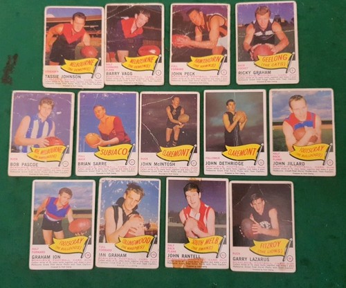 13 1966 Scanlens VFL cards Poor Condition | eBay Australia