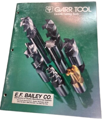 Garr Tool Carbide Cutting Tools Catalog **SALE** | eBay