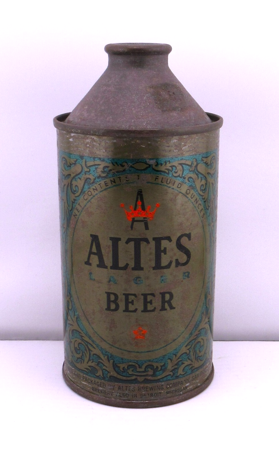~ALTES LAGER BEER~ (NON IRTP) Cone Top Can from San Diego CA also ...