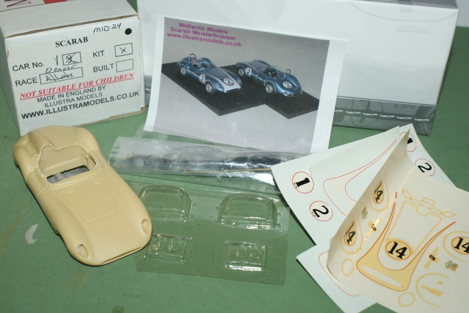 Midlantic Models 1/43 Scarab Meisterbrauser C Shelby '60 resin - metal ...
