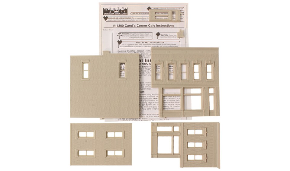 Woodland Scenics Carol's Corner Café - HO Scale Kit 11300 | eBay