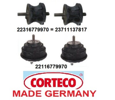 BMW E36 E46 ENGINE MOTOR TRANSMISSION MOUNT OEM GERMANY 22116779970 ...