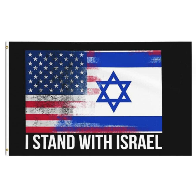 3x5 Foot I Stands with Israel Flag USA Solidarity Together Jewish ...
