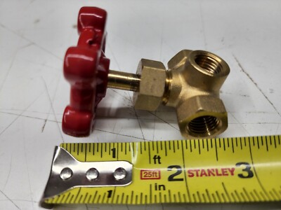 1/4" Trim Fit 3-Way Sprinkler Globe Valve FIP Threaded Brass 300 PSI ...