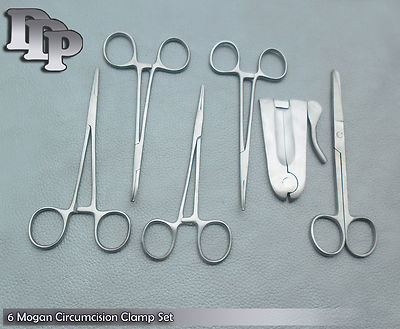 6 Mogan Circumcision Clamp Set OB-GYN UroIogy Surgical Instruments DS ...