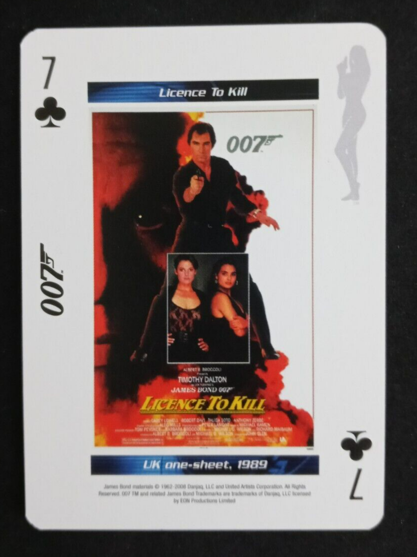 James Bond 007 Movie Poster Playing Card 7 Clubs | eBay