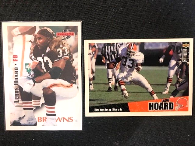 NFL - Leroy Hoard 1995 Score & 1996 Upper Deck CC Football - Browns | eBay