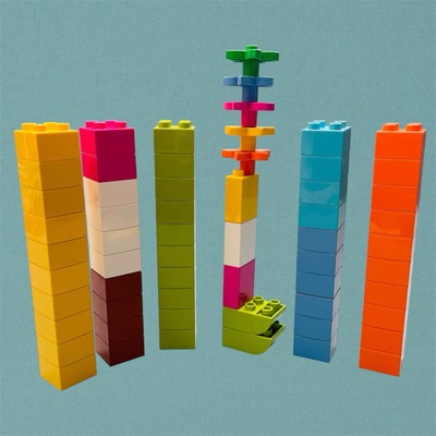 Lego Duplo Mixed Bricks Bundle 60 Pieces Various Sizes Flowers, 2x2 ...