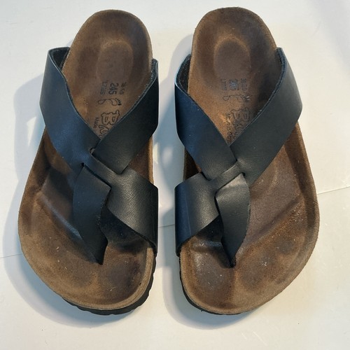 Birkis by Birkenstock Black sandal size 8–3 8.5 number 245 HTF preowned ...