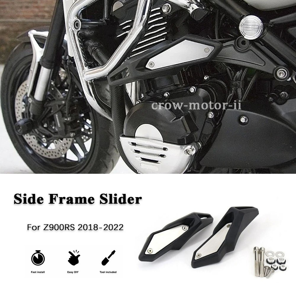 Body Side Frame Anti-Crash Slider Protector Pads For Kawasaki Z900RS ...
