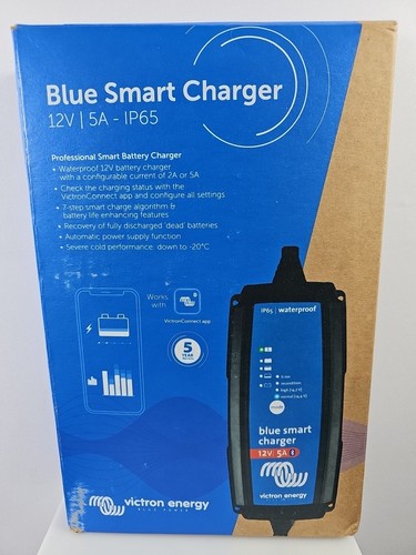 Victron Energy Blue Smart IP65 Smart Car Batt Charger 12V 5A ...