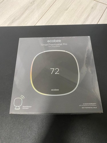 Ecobee Smart Thermostat Pro 5th Generation With Voice Control Brand NEW ...