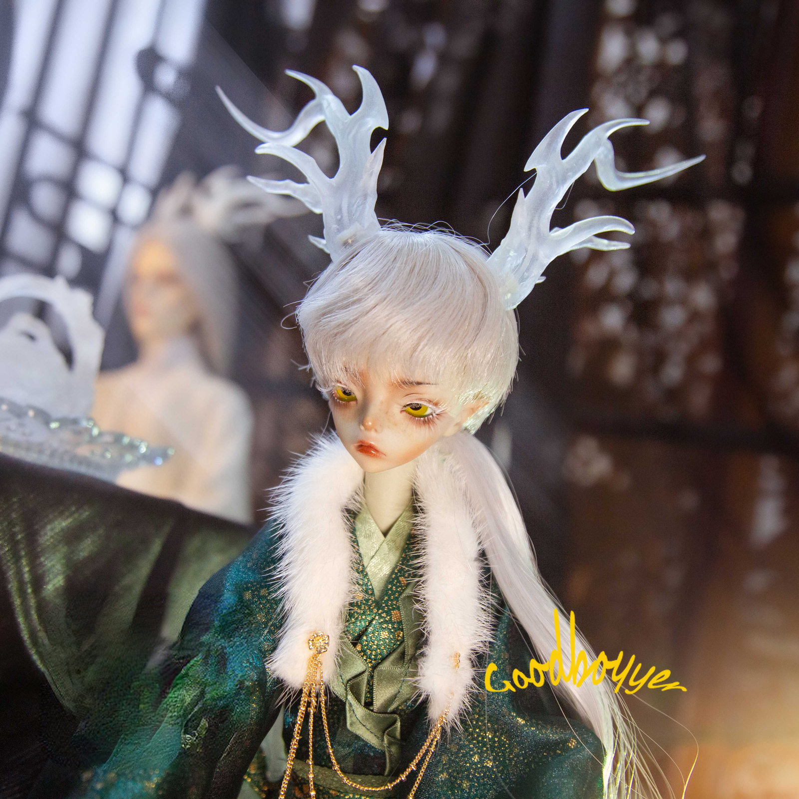 Dollmore 1/6 1/4 1/3&Uncle BJD Headwear Translucent Resin Dragon Horns ...