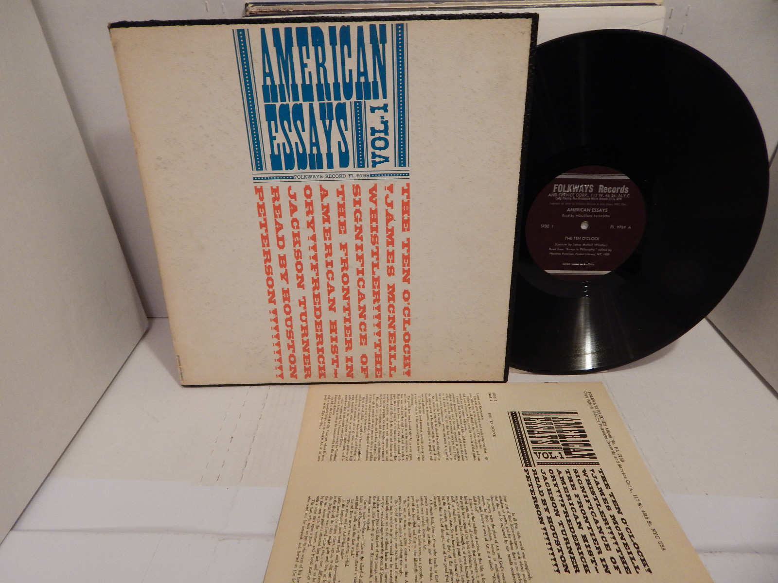 Houston Peterson – American Essays Vol. 1 1960 Smithsonian Folkways ...