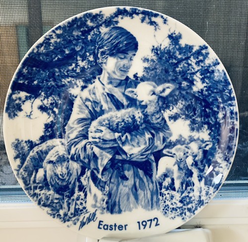 Collector Plate Easter 1972 Shepherd & Lamb 8" EA Babka Antique Trader ...