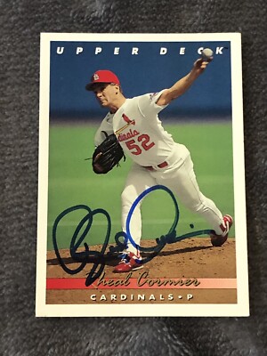 Rheal Cormier autographed Baseball Card St. Louis Cardinals 1993 Upper ...