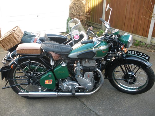 1942 BSA M20 Motorcycle and sidecar | eBay UK