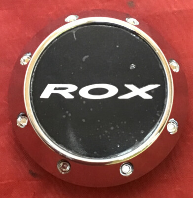 ONE NEW ROX RACING CHROME/BLACK CENTERCAP 05SK65 10999 | eBay