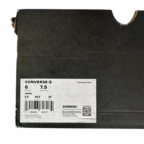 ⭐Converse Run Star Legacy CX Hi Sz 7.5 Women's Shoes Sneakers Black ...