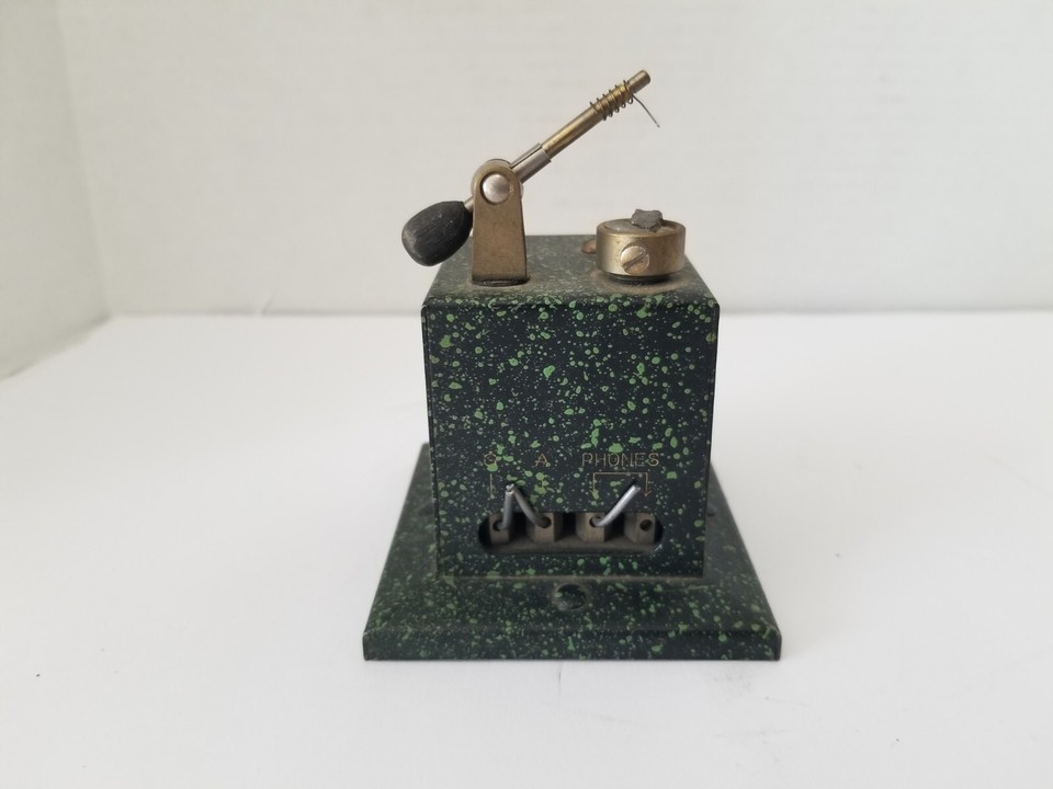 Vintage Antique Howe Crystal Radio Receiver Chicago IL USA Auto Product ...