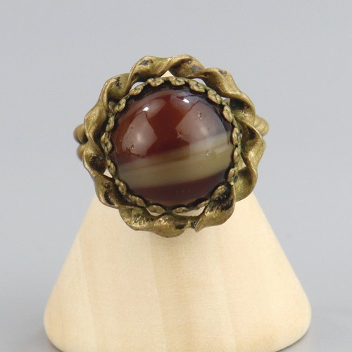 Vintage Mid Century Art Glass Twisted Brass Adjustable West Germany ...