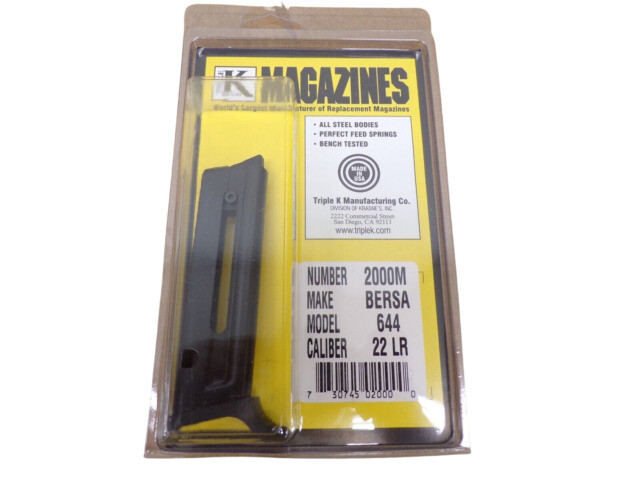 Triple K 2000M Magazine for Bersa 644 .22LR for sale online | eBay