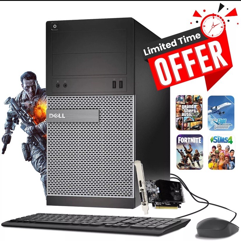 Dell Optiplex Gaming PC Desktop Computer, AMD Ryzen 5 5600G,500GB NVME ...