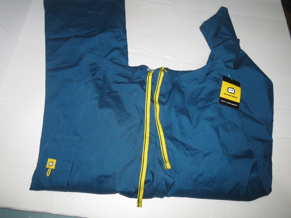 c6* Wonder Wink Romeo Flare Leg Nurses Scrub Pants 5026 Caribbean Blue ...