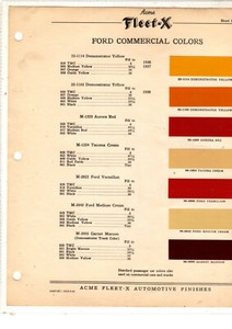 1935 1936 1937 1938 FORD TRUCKS 35 36 37 38 PAINT CHIPS ACME 7PC | eBay