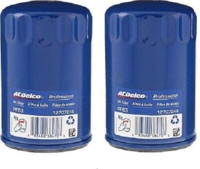 ACDelco Professional PF63E PF63F Engine Oil Filter | Pair of | 19330001 ...