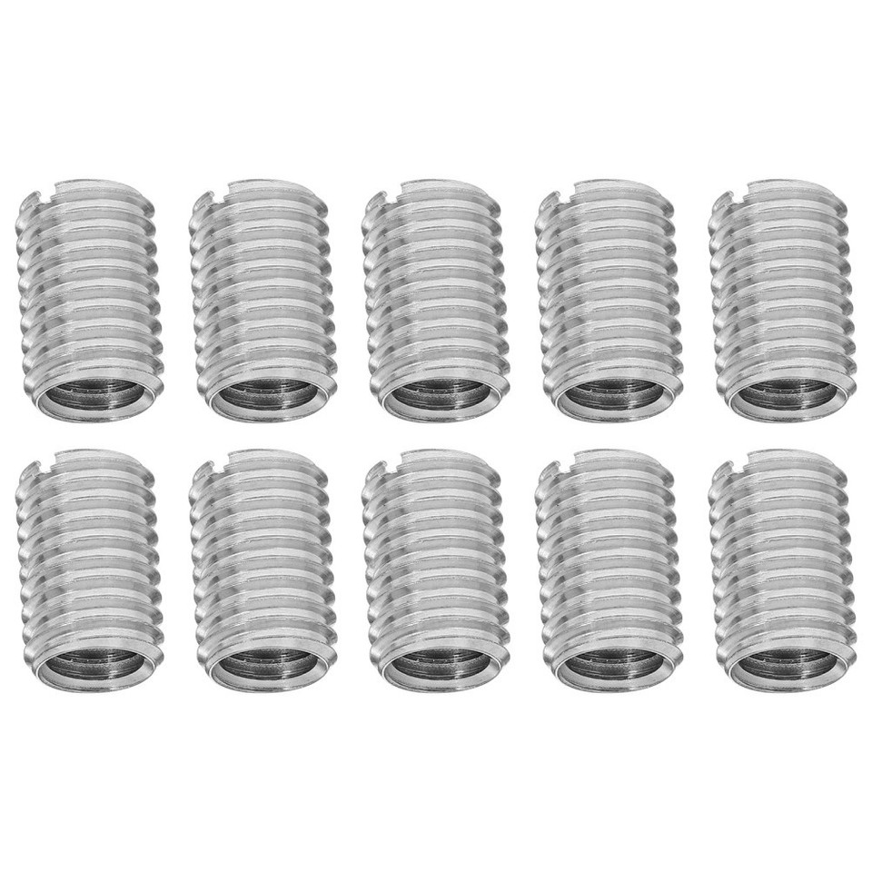 10 Pcs Stainless Steel Thread Coupler Inner Nut Metal Reinforcement ...