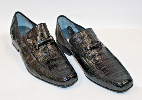 Los Altos Genuine Crocodile Leather Loafer Dress Shoes Handcrafted | eBay