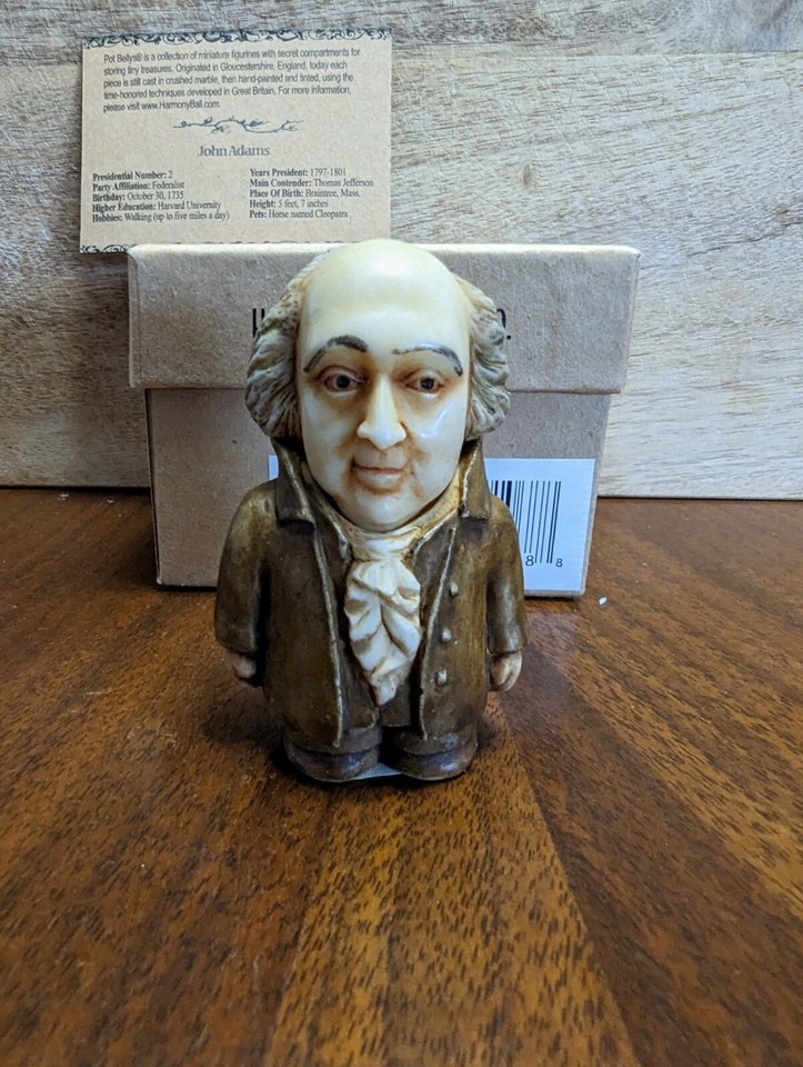 Harmony Kingdom Ball Historical Pot Belly Retired John Adams | eBay