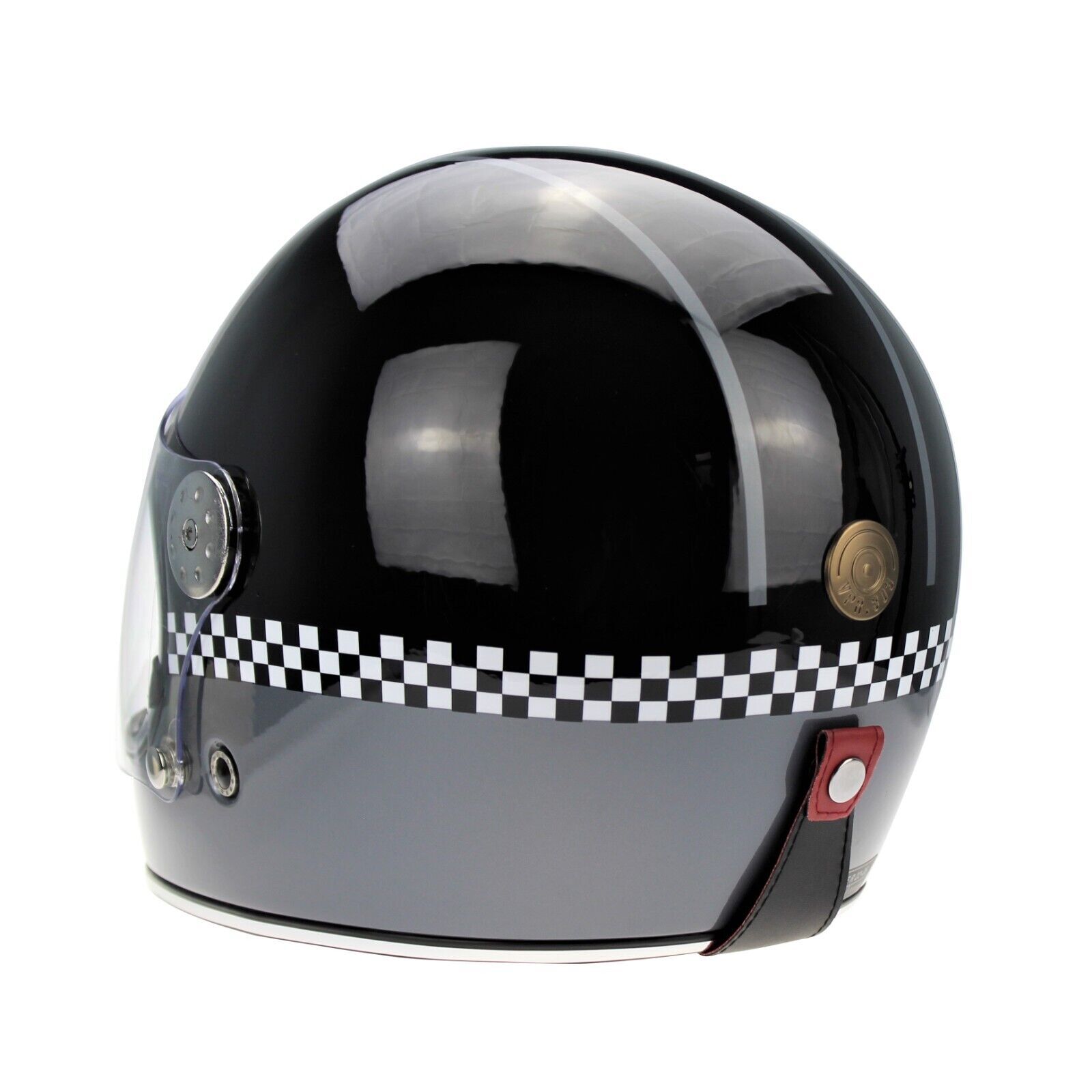 ViPER F656 Vintage Motorcycle Full Face Scooter Retro Crash Helmet ...