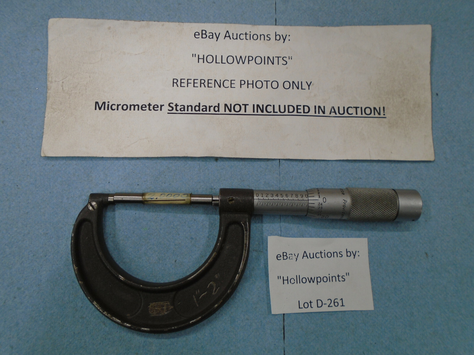 Brown & Sharpe Outside Micrometer 1-2" .001" Resolution with Slant ...