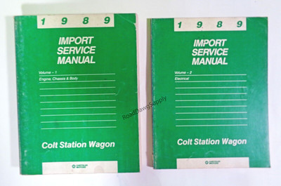 1989 Dodge Colt Station Wagon Service Shop Repair Manual Book Set | eBay