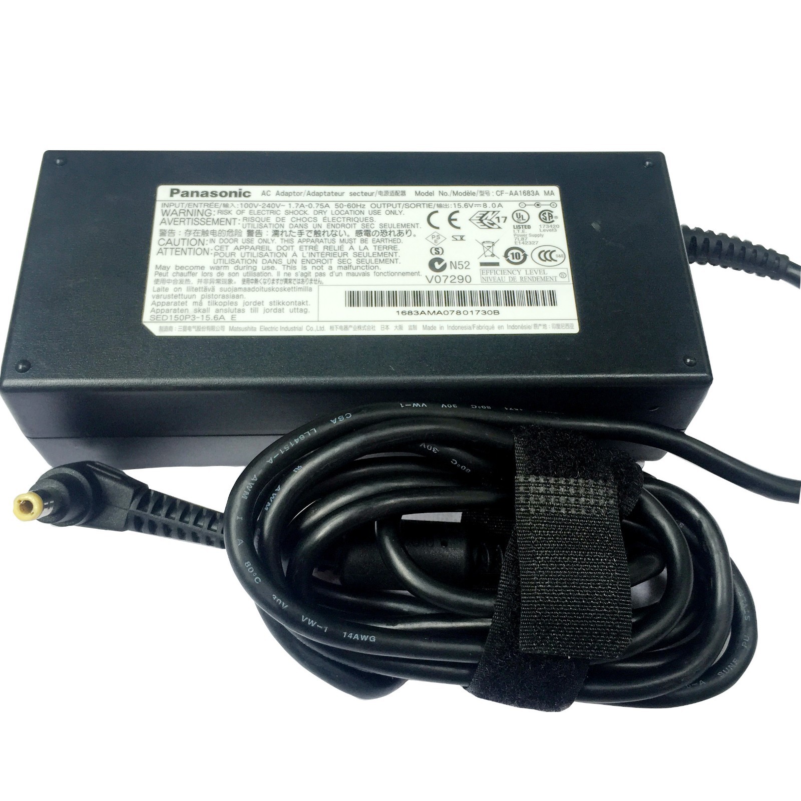 Genuine PANASONIC TOUGHBOOK AC Adapter CF-AA5803A CF-AA1683A 15.6V 8A ...