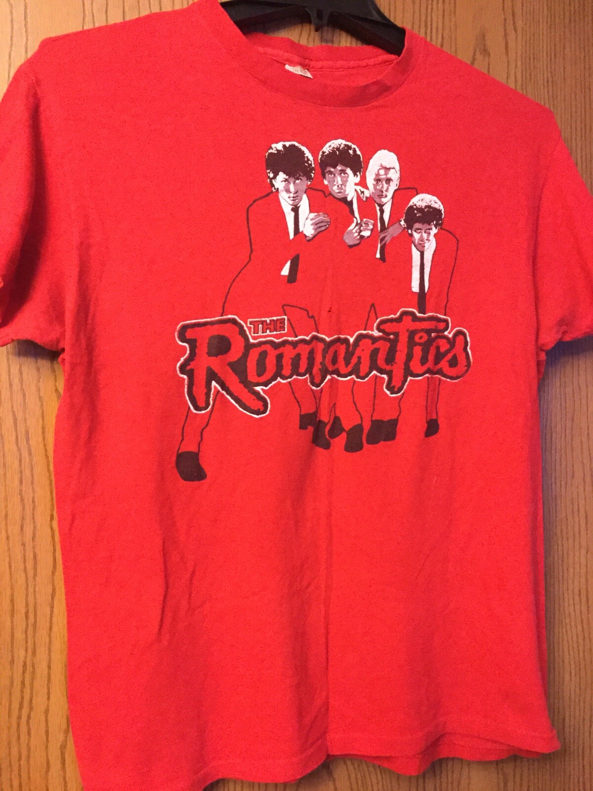 The Romantics Red Vintage Shirt XL (46-48). Holes In Right Armpit & On ...