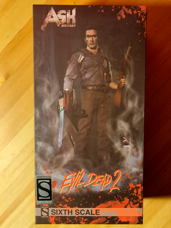 EVIL DEAD II ASH WILLIAMS BRUCE CAMPBELL SIDESHOW 1/6 FIGURE DIORAMA ...