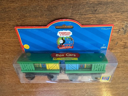 2001 Learning Curve Wooden Thomas Train Box Cars! New | eBay