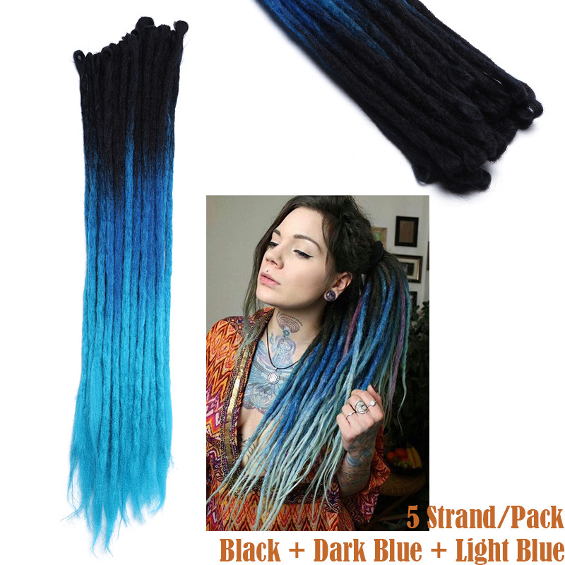 24 Inches Real Long Wind dreadlocks Natural Braiding As Human Hair ...