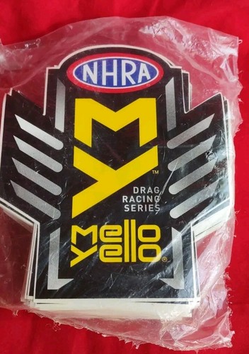Huge Lot NHRA Stickers Mellow Yellow Drag Racing Series NEW OLD STOCK ...
