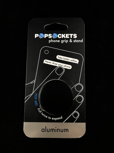 PopSockets Aluminum Black Metal Phone Holder Grip Stand PopSocket Pop ...