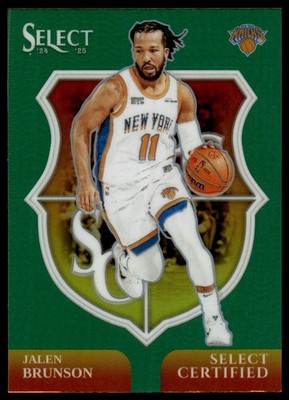 2024-25 Panini Select #12 Jalen Brunson Select Certified Green | eBay